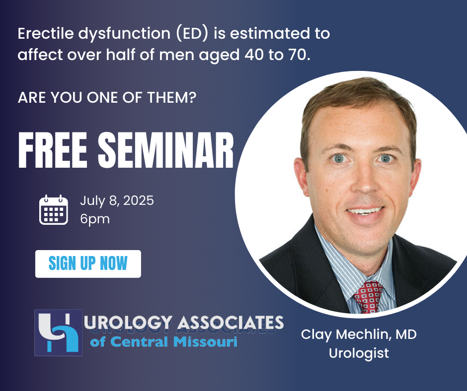 ED Treatment Options with Clay Mechlin, MD - Free, Live Webinar